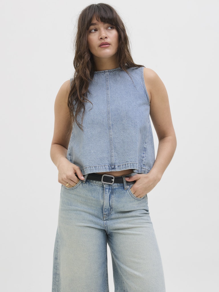 JXDORA NARA DENIM TOP DNM | Blusen & Tuniken | Bekleidung | Damen ...
